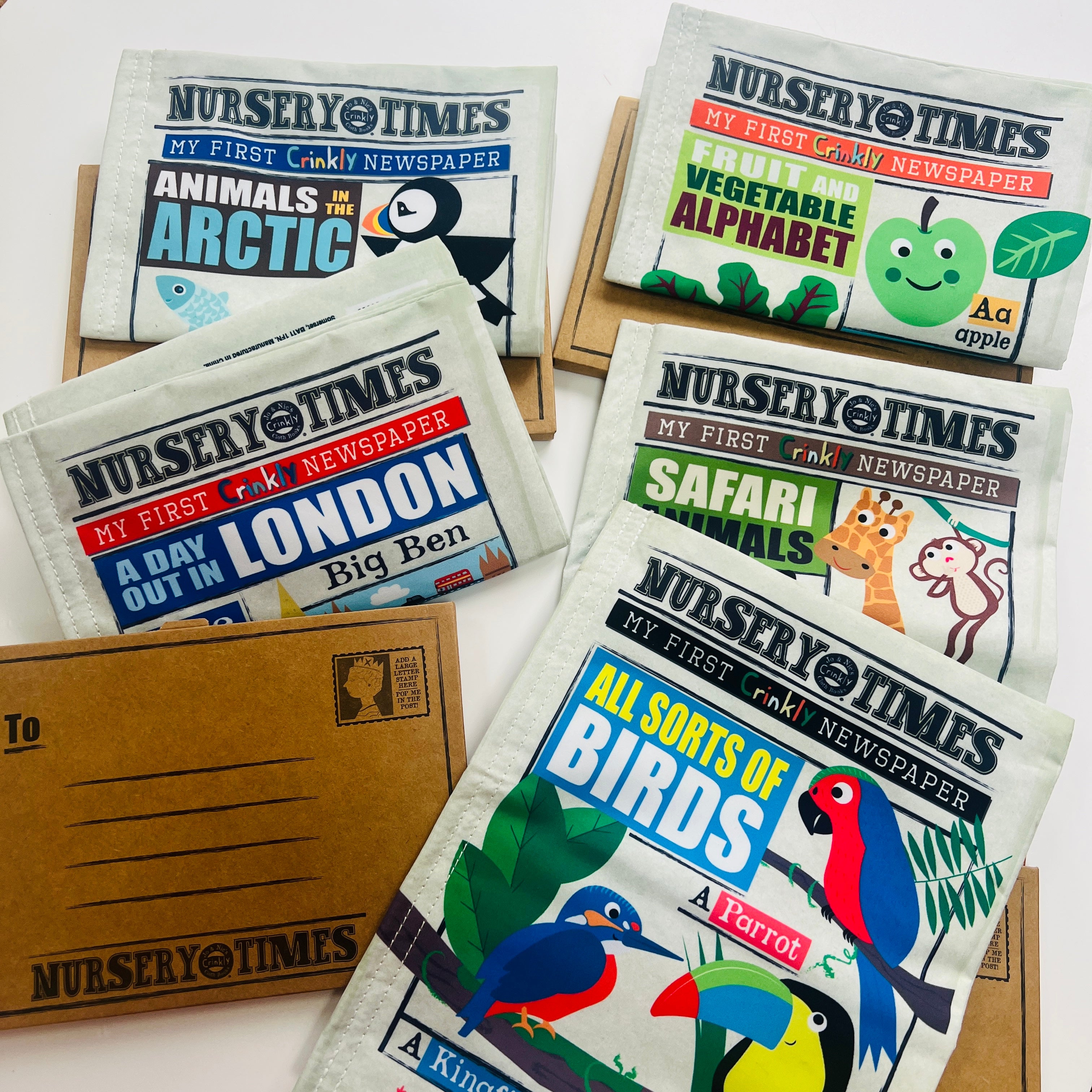 Crinkly newspapers – Eddie & Bee