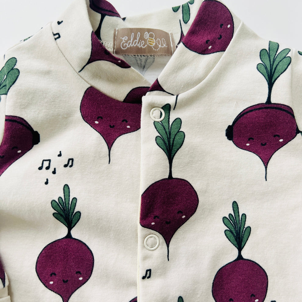 Organic Sleep-suits – Eddie & Bee